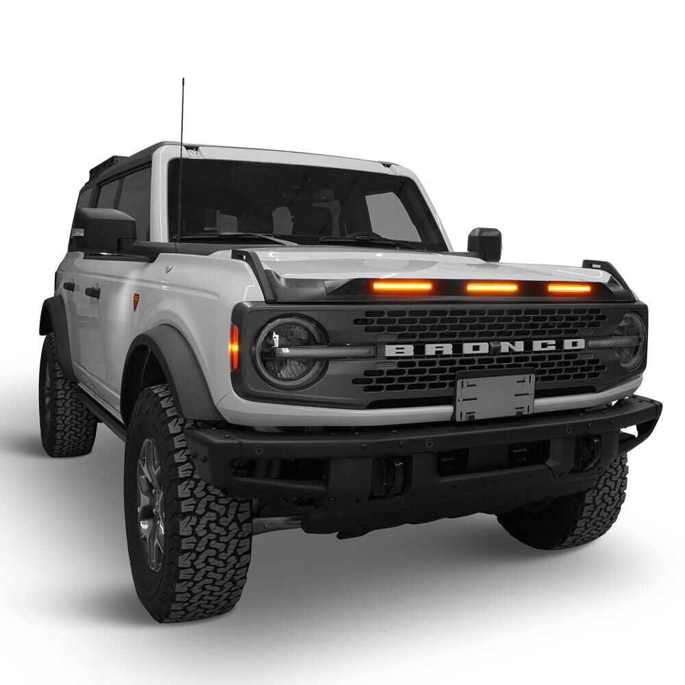 Aegis Beacon Hood Protector with LED Lights for Ford Bronco – Gladiator ...